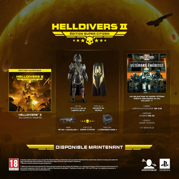 HELLDIVERS 2 SUPER CITIZEN EDITION - Jeux vidéo - Achat & prix | fnac
